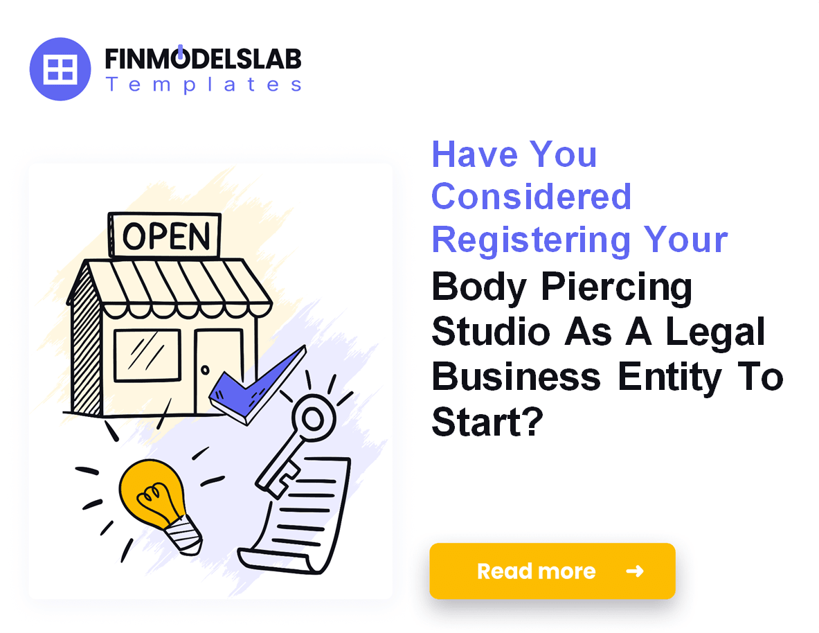 Body Piercing Studio: Launch Plan, $81K CAPEX, 7-Month Breakeven;