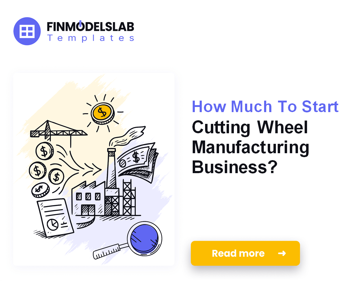 Cutting Wheel Manufacturing Startup Costs: $852K Minimum