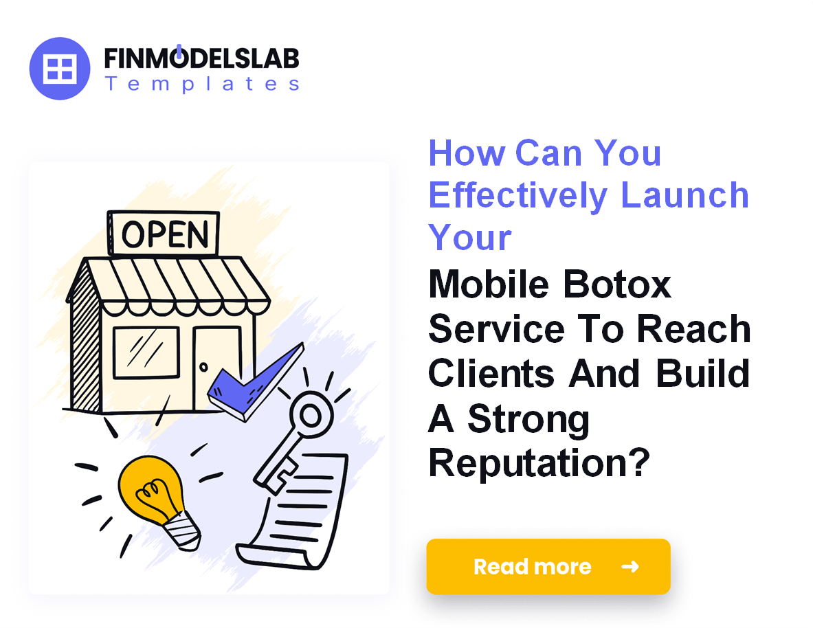 Mobile Botox Service Financial Model: $88k CAPEX, 1-Month Breakeven