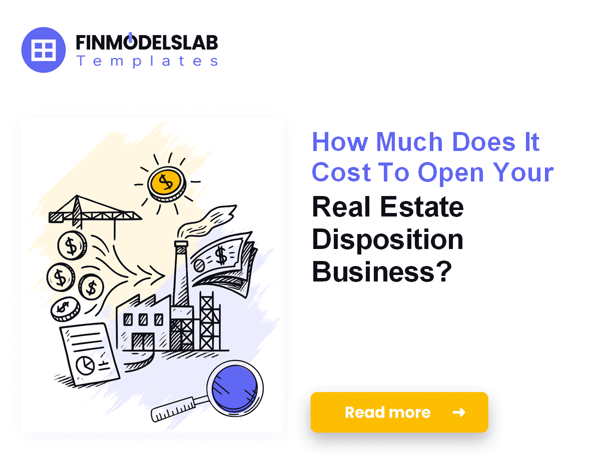 Real Estate Disposition Startup Costs: $273K CAPEX, 25-Month Break-Even;