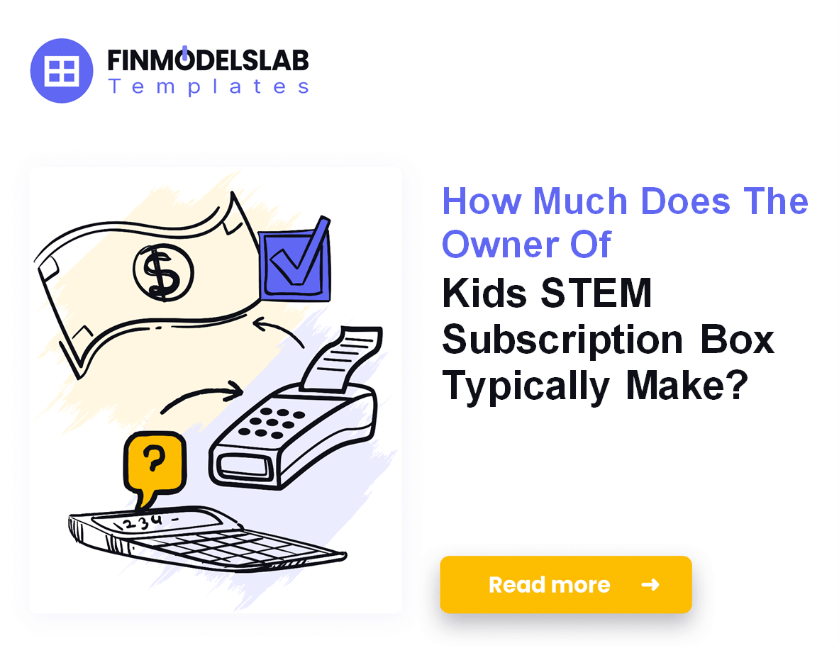 Kids STEM Subscription Box Owner Income: $237K by Year 3;