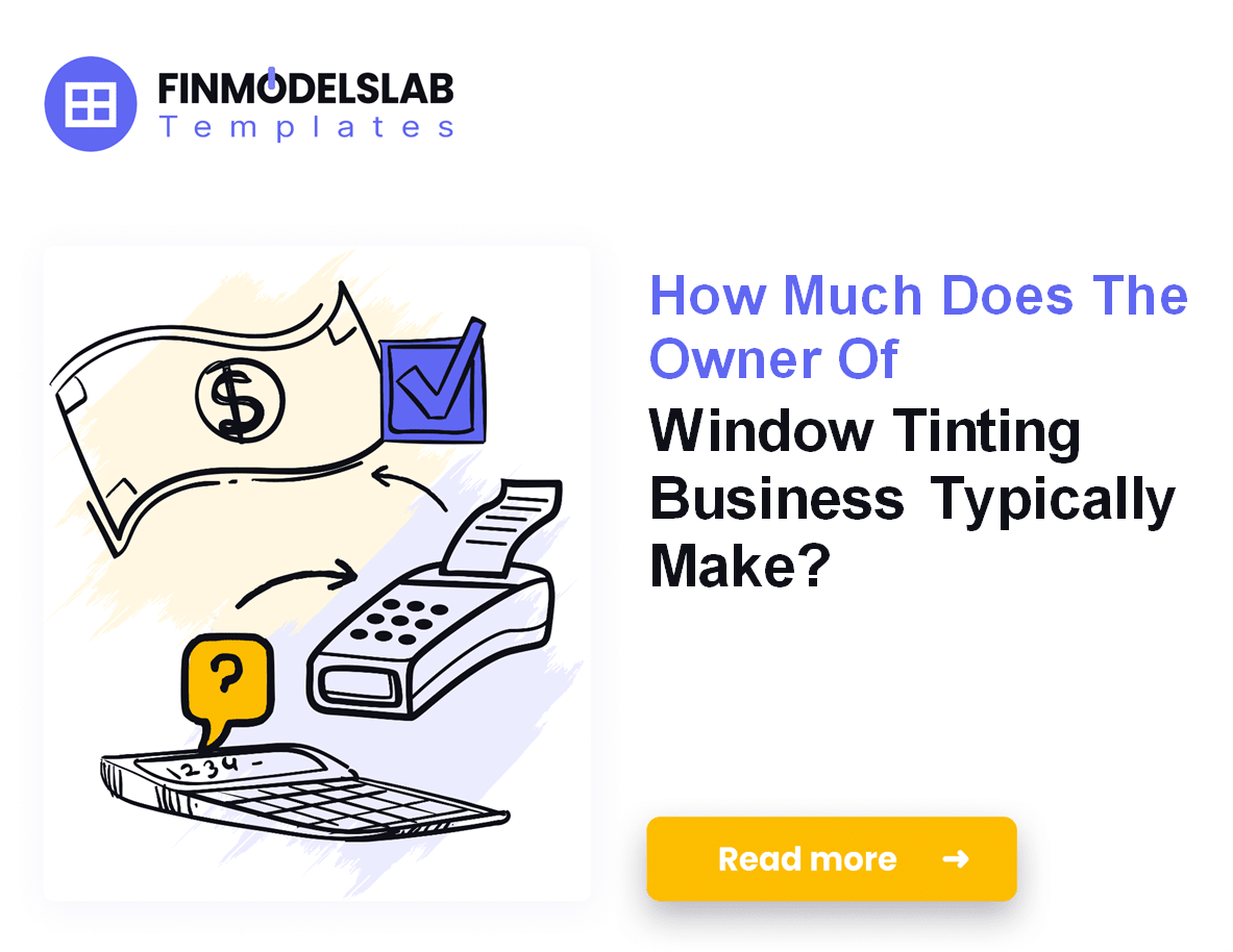 Window Tinting Owner Income: $322K EBITDA by Year 2;