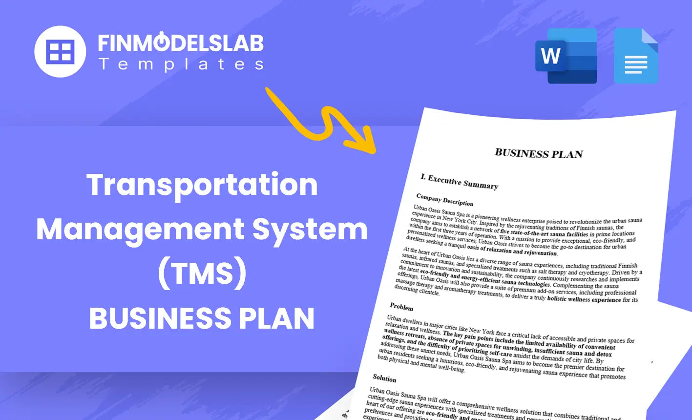 Transportation Management System (Tms) Template: 4-Mo Breakeven, 5Y EBITDA