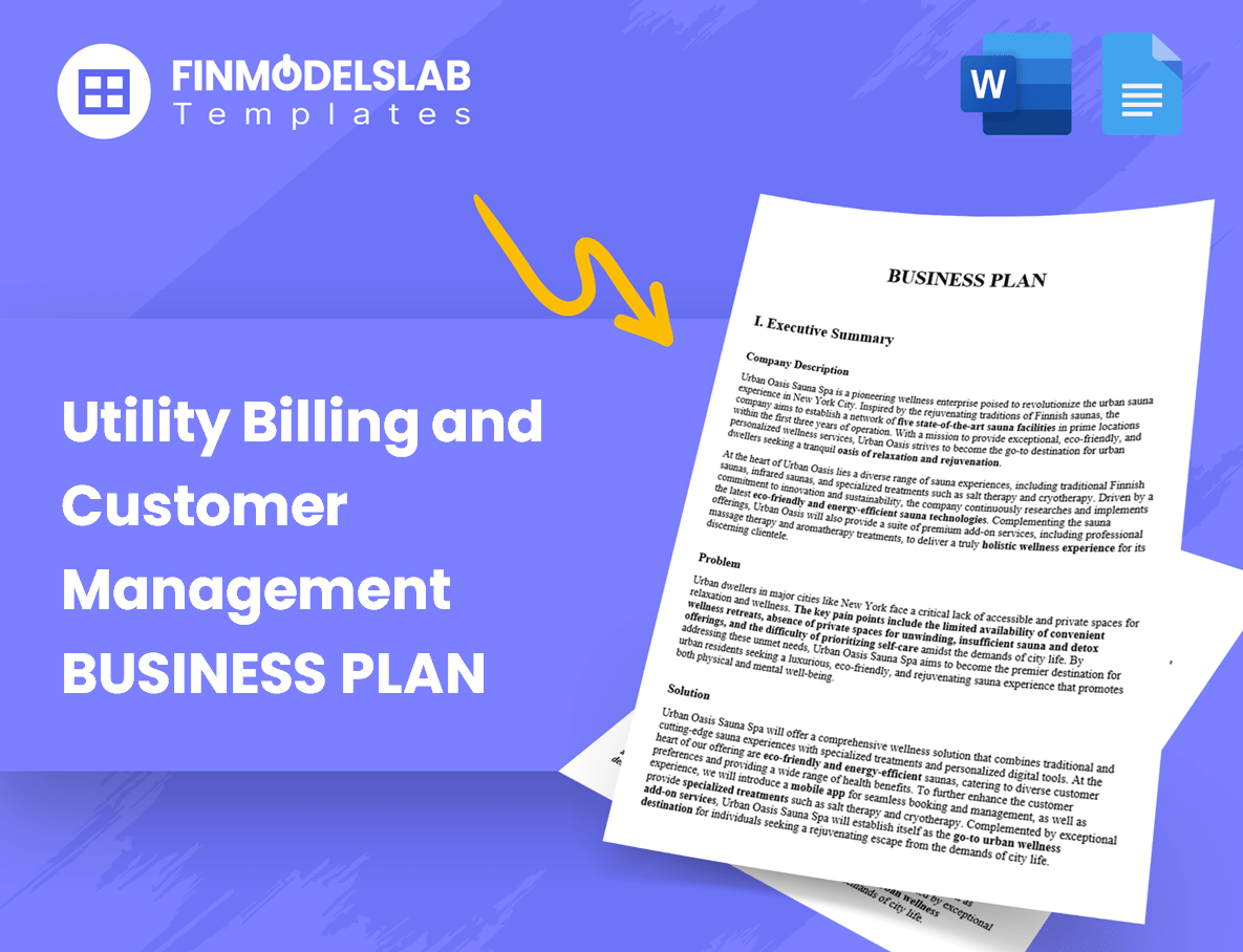 Utility Billing Startup Costs: $260K CAPEX, $396K Cash Buffer